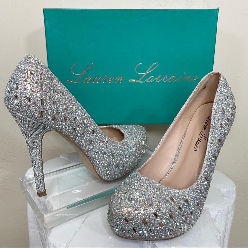 Silver rhinestone heels for wedding 60 photos - Astyledwedding.com